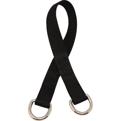 Strap w/D-Rings - 0.75" Wide x 12" Long - TekSupply